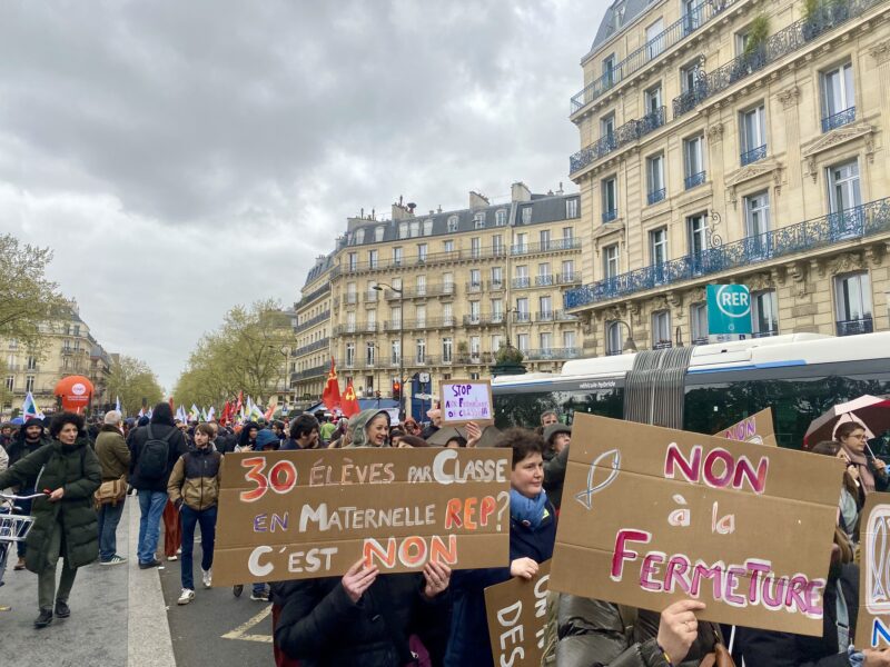 Class sizes swell and jobs disappear, sending French teachers to the ...